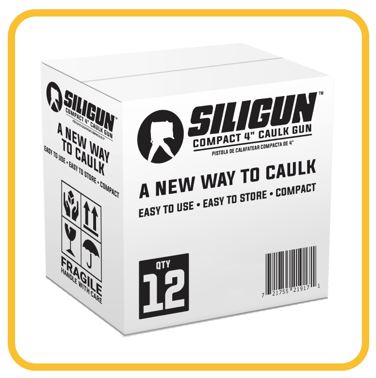 SILIGUN™ Classic Compact 4" Caulking Gun - 12 Case